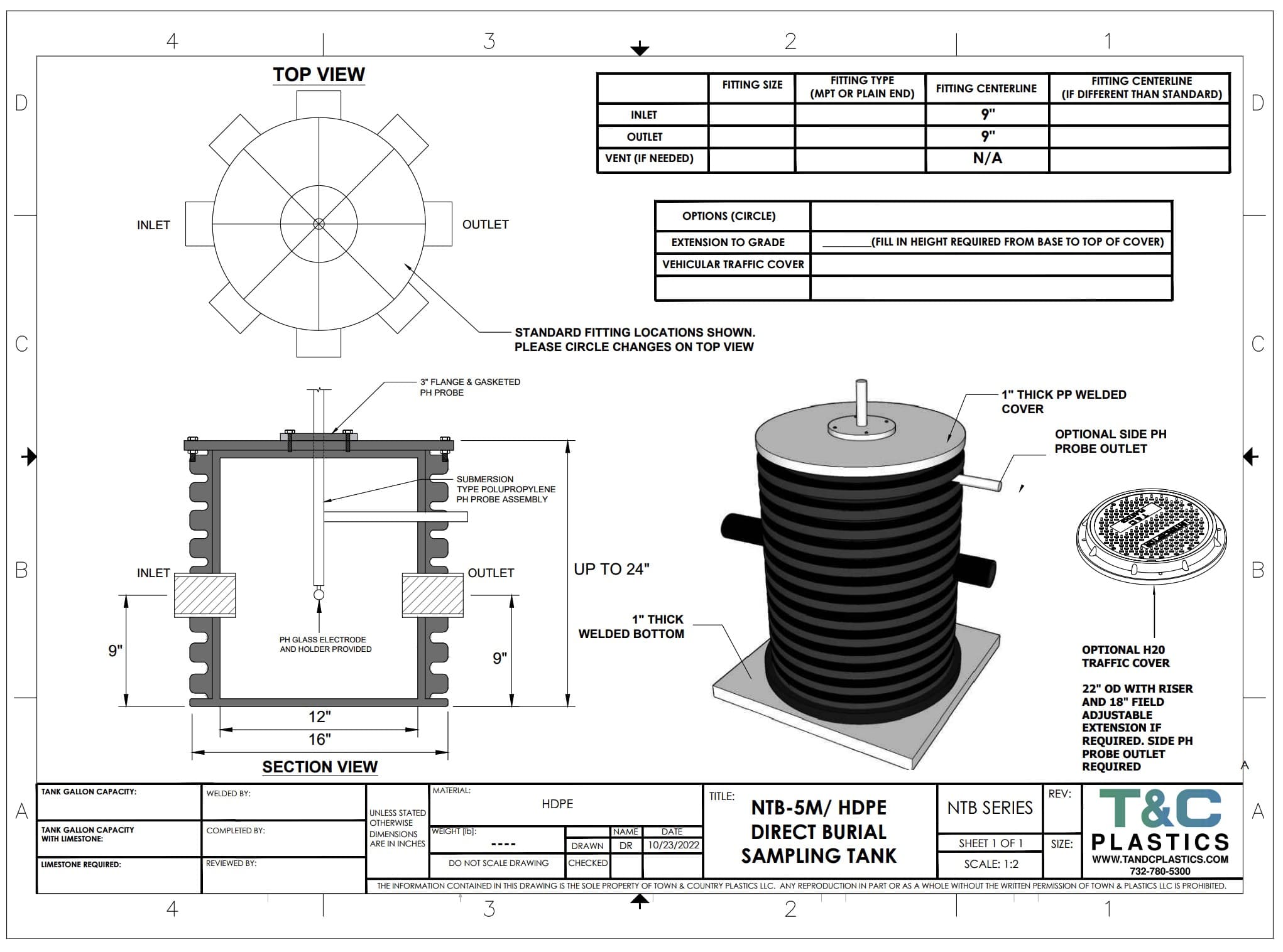 NTB-5M Sampling Tank